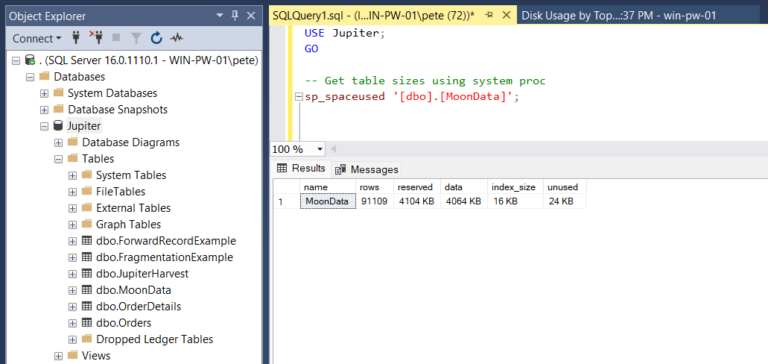 Checking Table Sizes in SQL Server - SQL DBA Blog